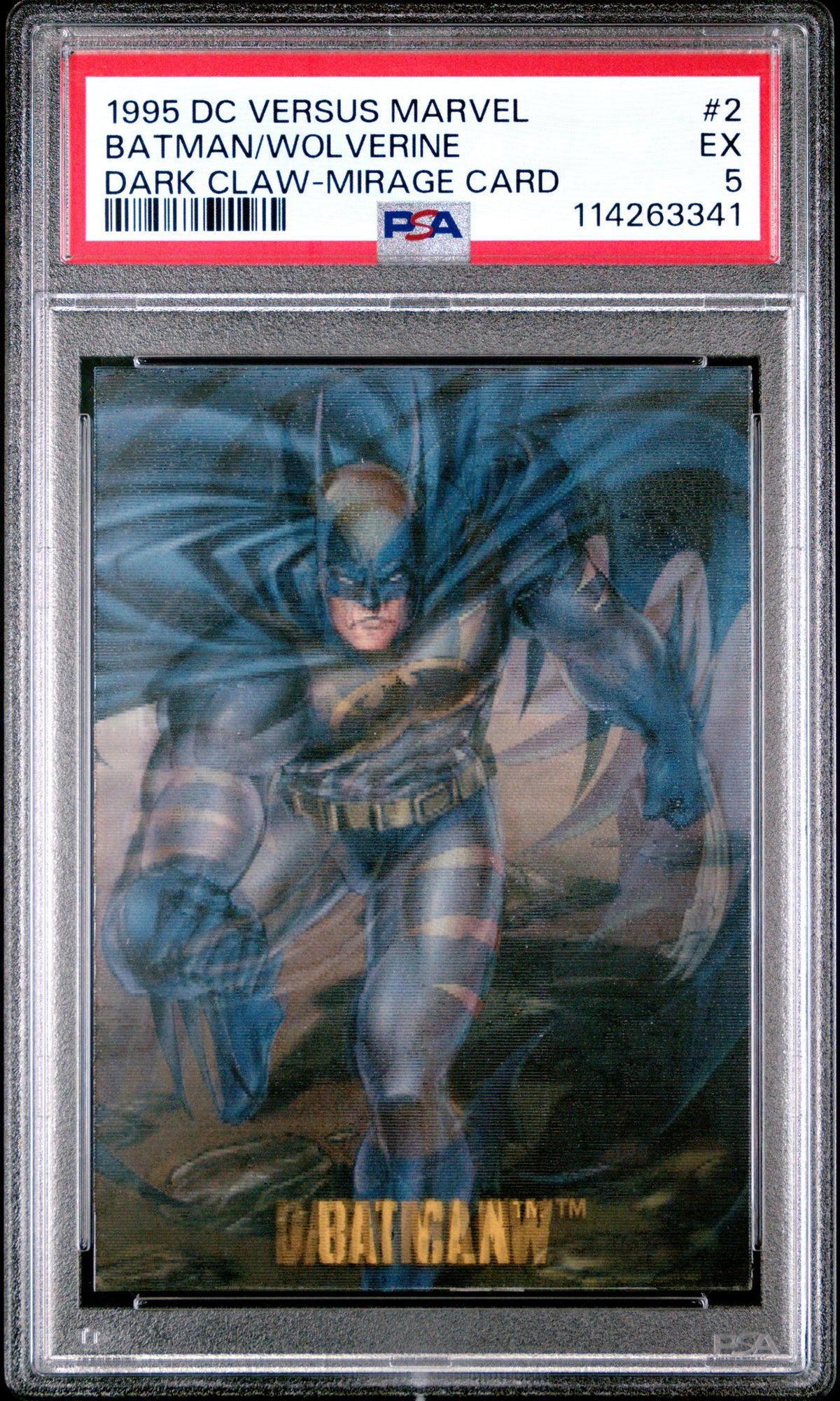 1995 Dc Versus Marvel Mirage Card Dark Claw-Mirage Card #2 2/2 PSA 5 ...