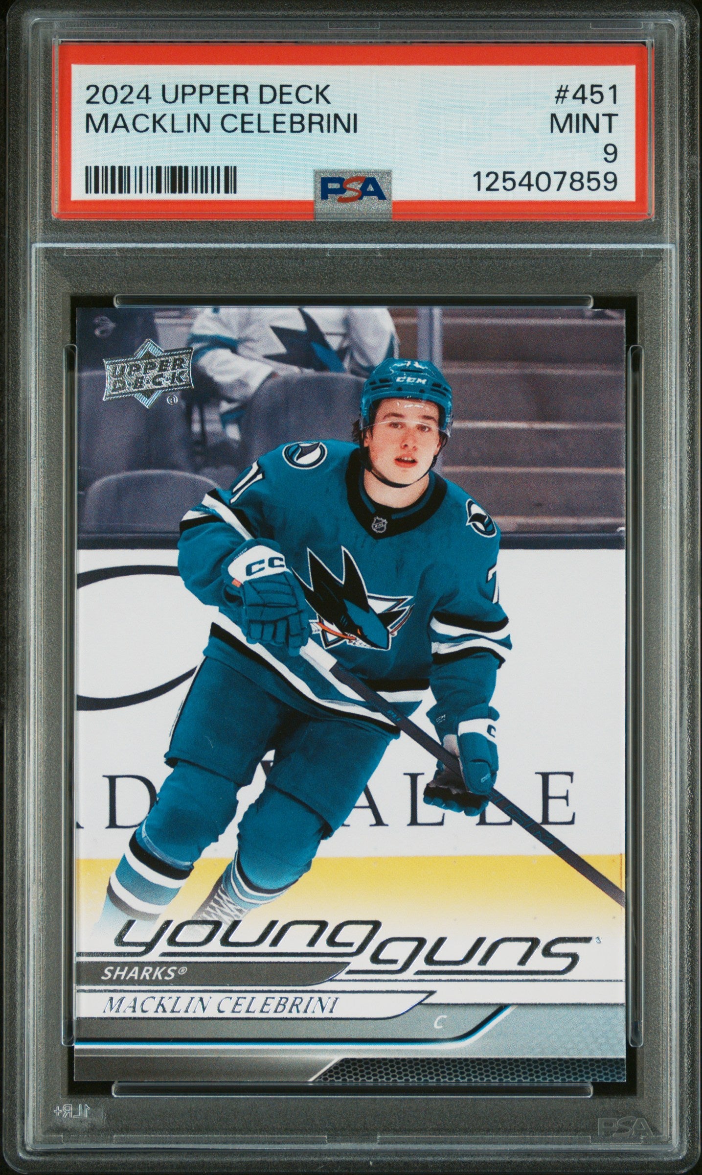 2024 Upper Deck Young Guns Macklin Celebrini #451 PSA 9 – Monmouth ...