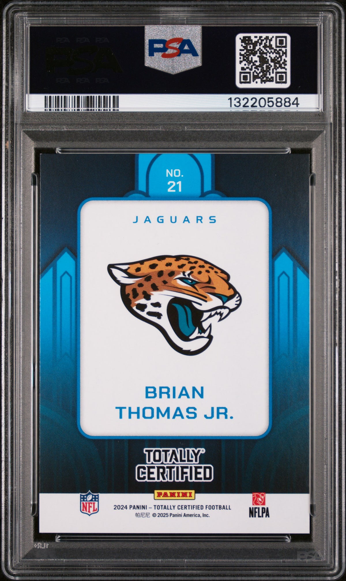 2024 Panini Totally Certified Metropolis Mirror Brian Thomas Jr. #21 P ...