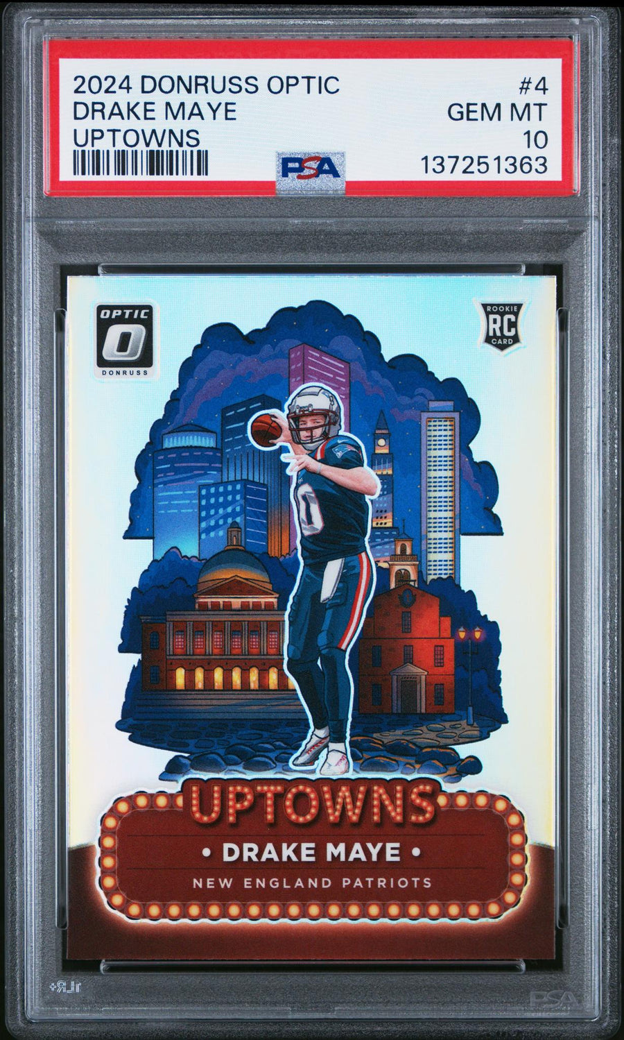 2024 Donruss Optic Uptowns Drake Maye #4 PSA 10 137251363 – Monmouth ...