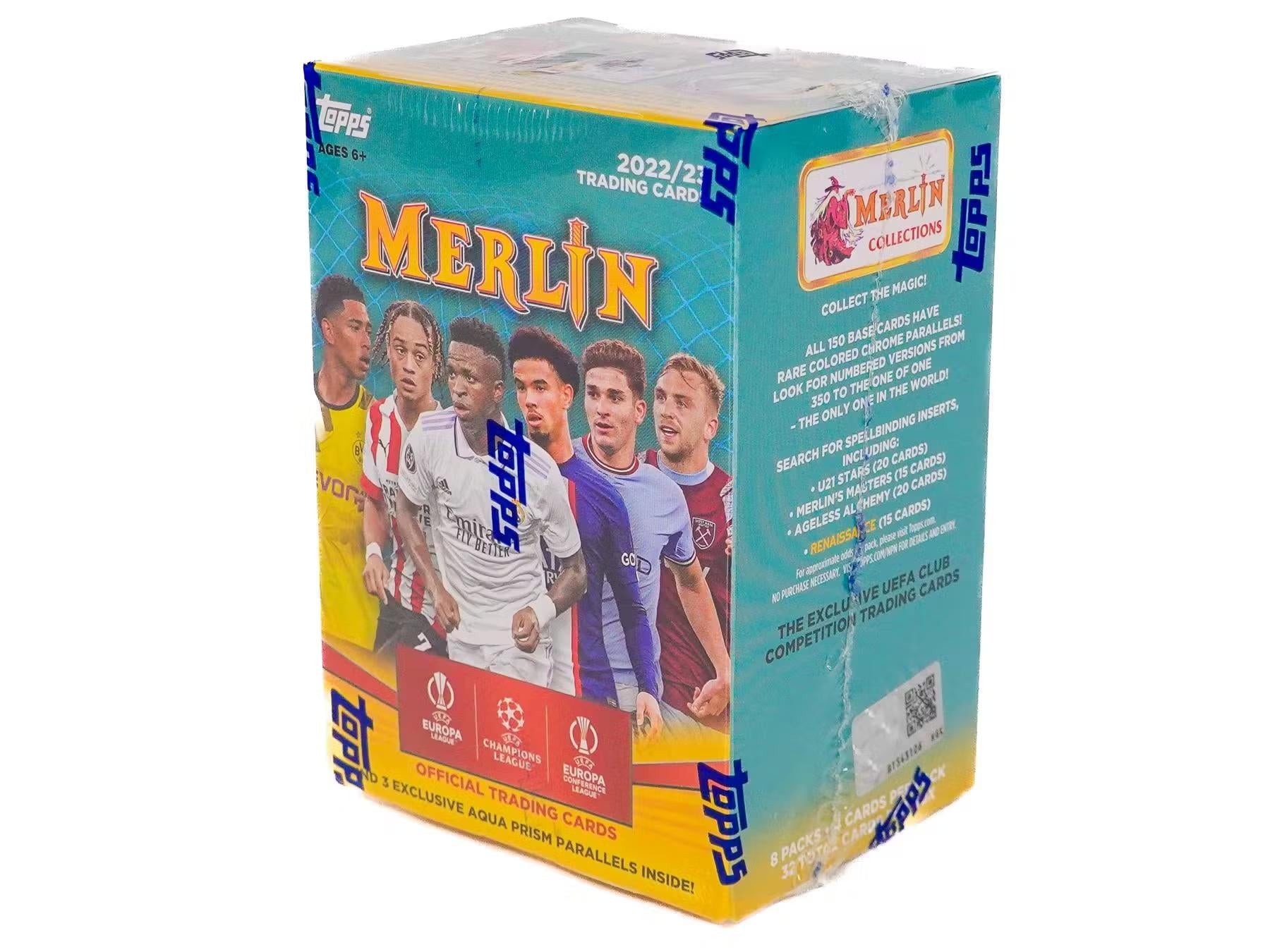 2022-23 Merlin Club Soccer Blaster Box – Monmouth Sports Cards